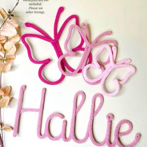 Knitted Name Sign,custom Wire Name,gifts for Kids,rope Words,nursery ...