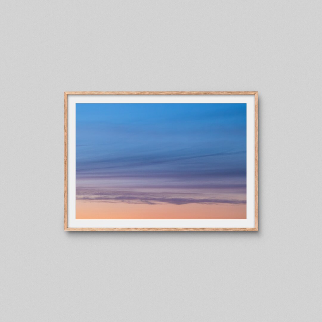 Sky, Clouds, Colorful, Instant Download, Clouds, Sunset, Minimal ...