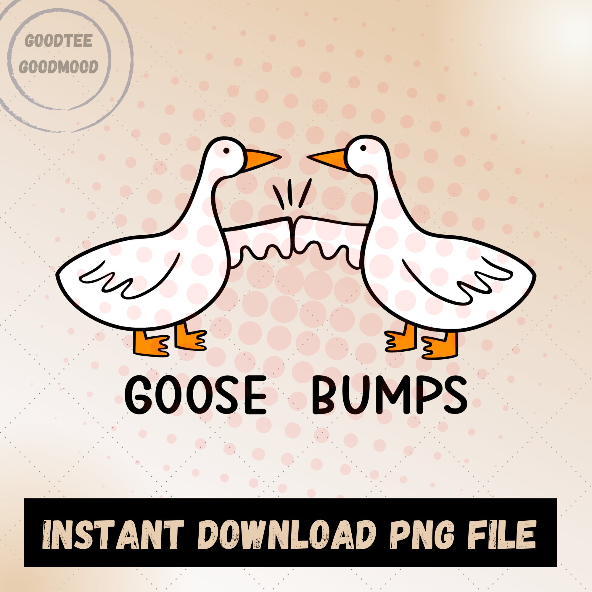 Goosebumps PNG, Funny Goose Geese Sarcastic, Funny Meme PNG, Digital ...