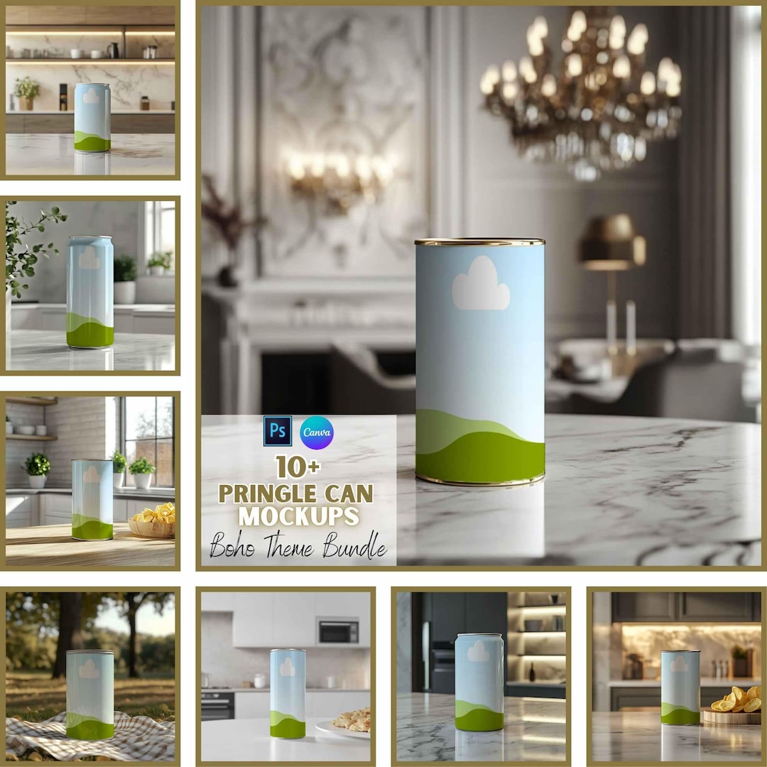 Pringle Can Mockup | Party Treats | Pringle Can With Dome Mockup ...