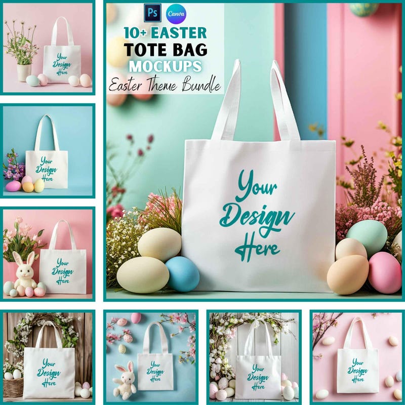 Canvas Bags for Easter - Etsy