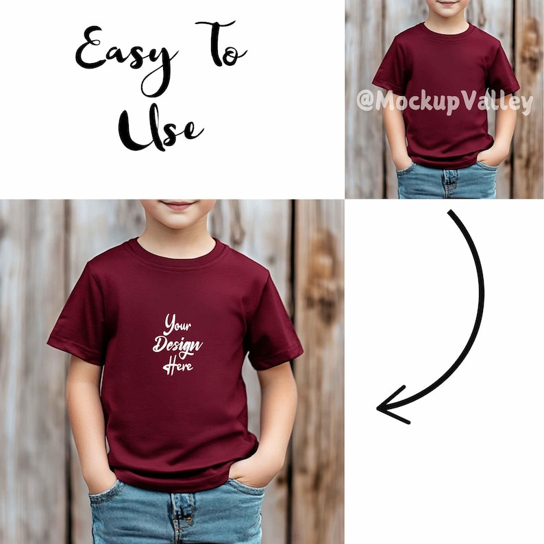 Gildan 5000b T Shirt Mockup | Printify Mockup | Canva and Psd Template ...