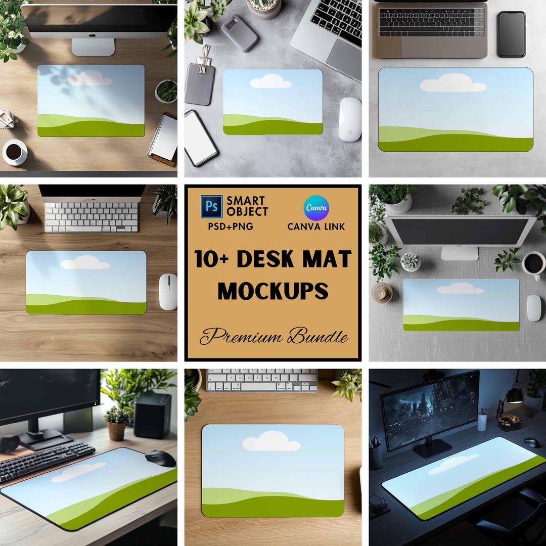 Desk Mat Mockup for Listing Images | Printify Mockups | Keyboard Mat ...