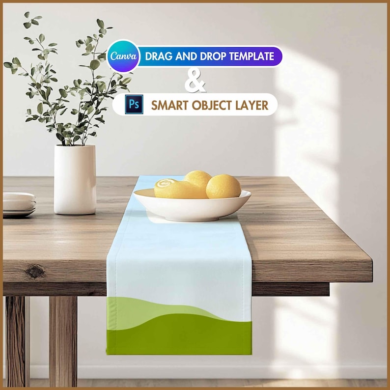 Table Runner Mockups for Listing Images, Printify Mockups, Product ...