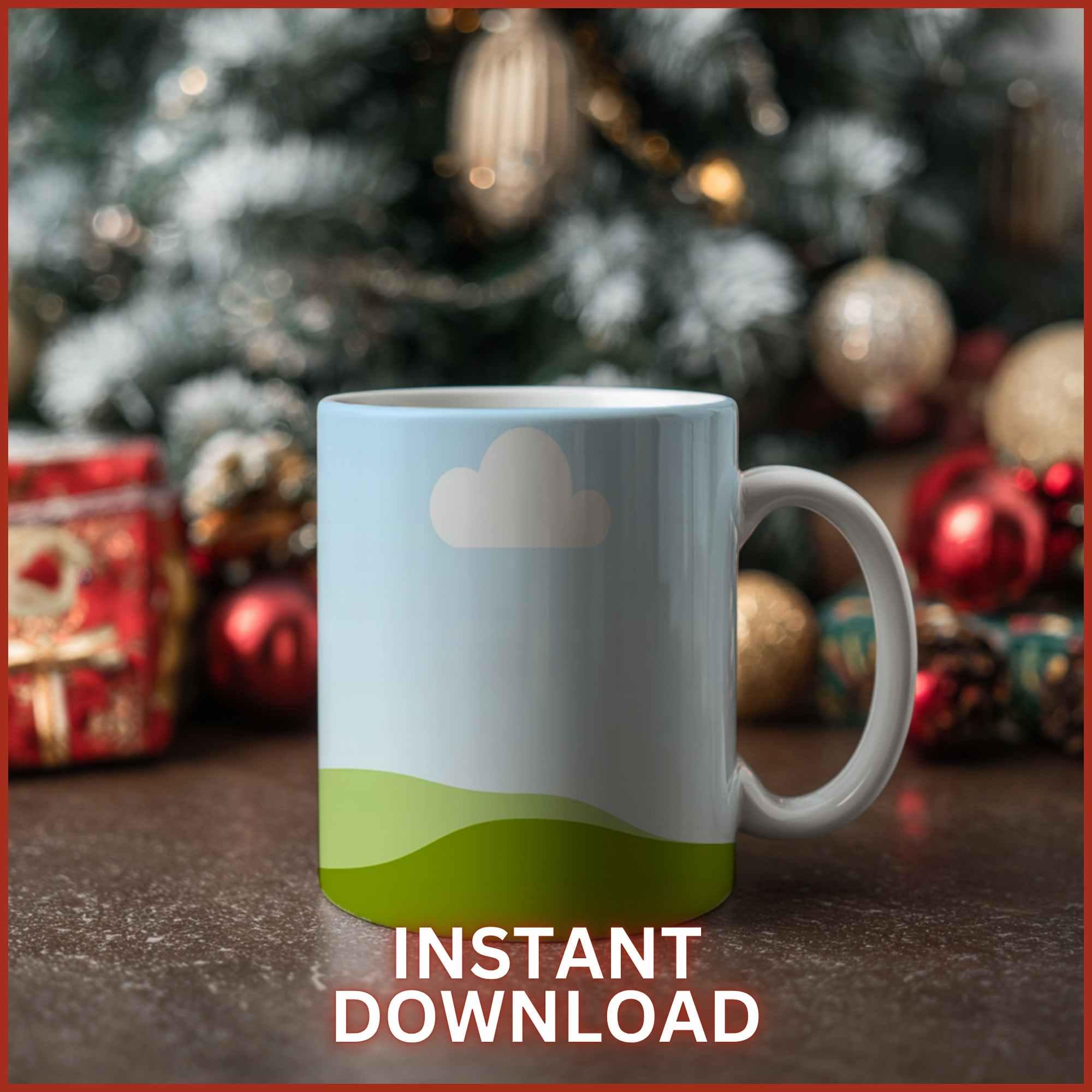 Christmas Coffee Mug Mockup | Christmas Gift | Print on Demand | Canva ...