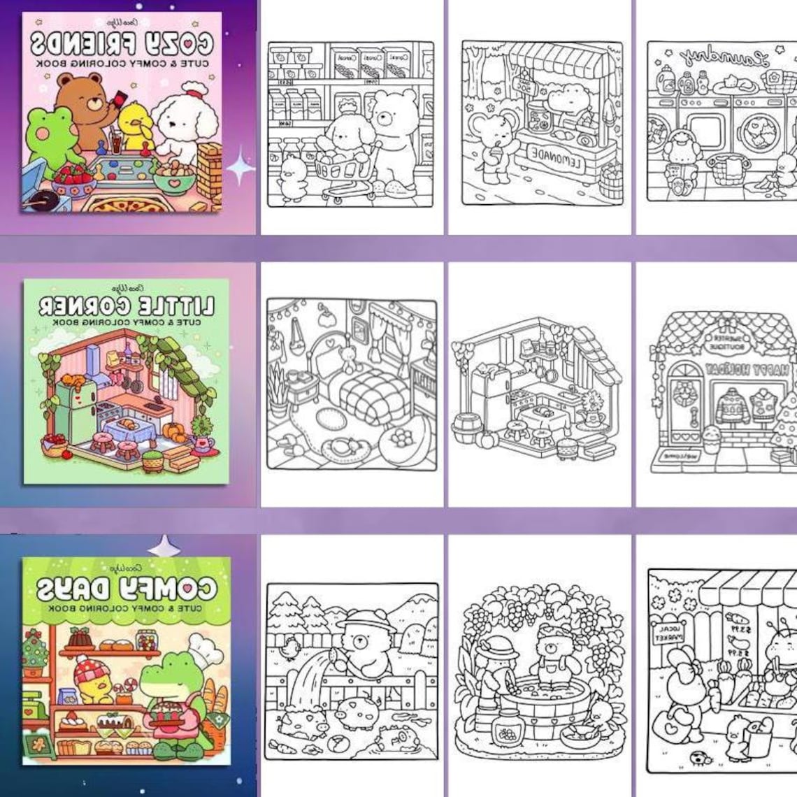 2000+coloring Pages-mega Bundle-super Cute Animal Characters Coloring ...