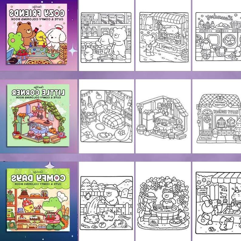 2000+coloring Pages-mega Bundle-super Cute Animal Characters Coloring ...