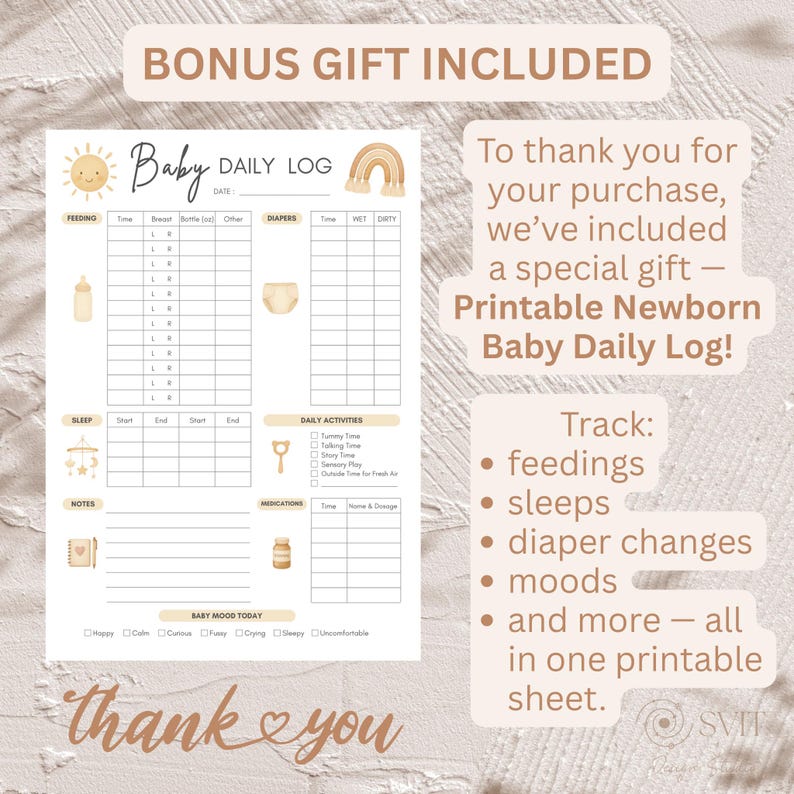 Baby Announcement Digital Template Tiny Feet Beige, Gender Neutral ...