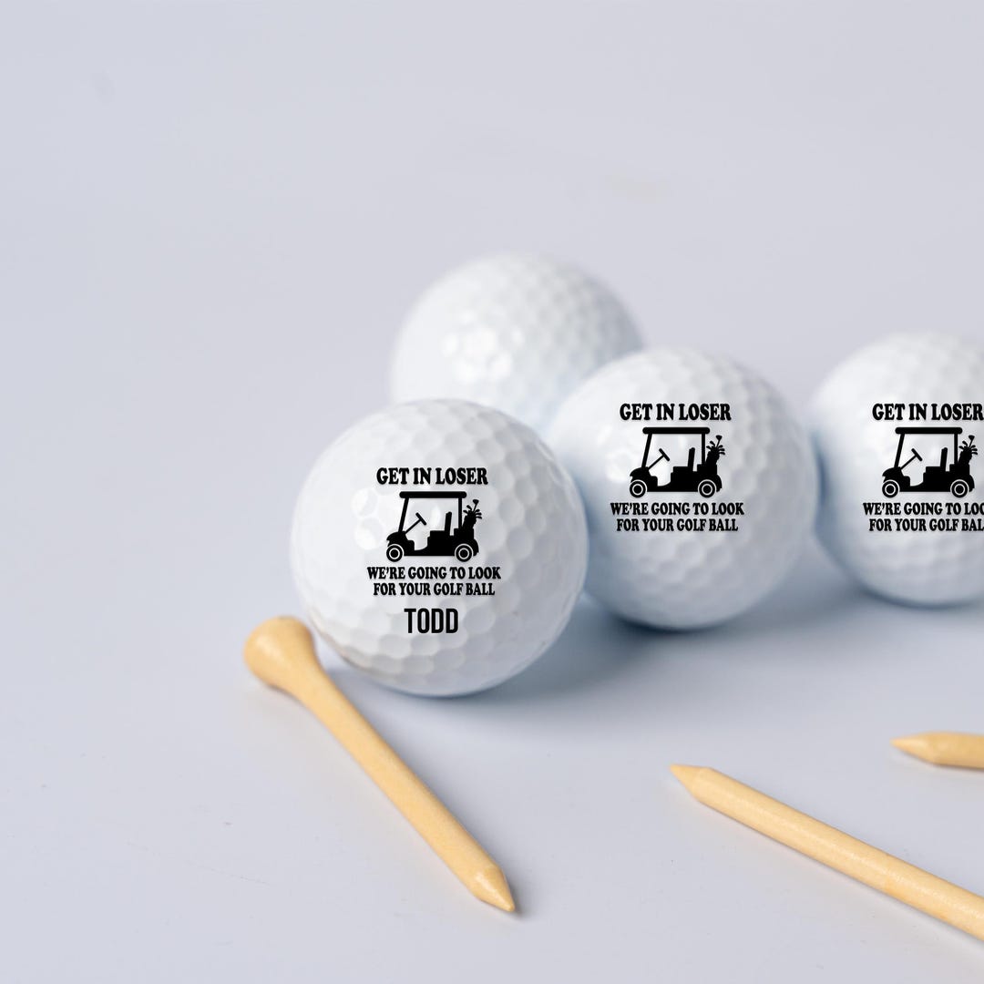 Funny Personalized Golf Ball, Custom Golf Gift Idea, Golf Lover Humor ...