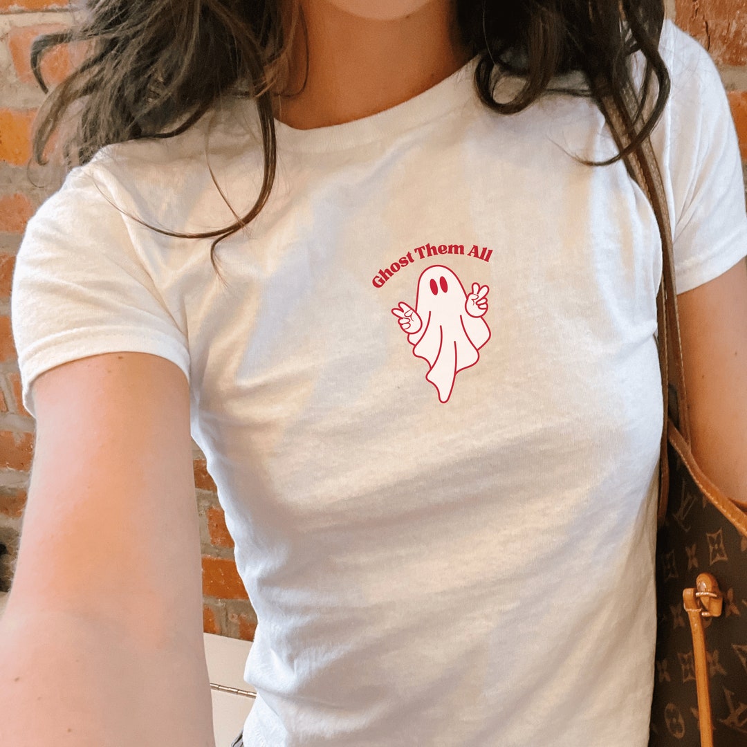 Ghost Them All 90's Baby Graphic Y2K Tshirt, Y2K Baby Tee, Sassy Trendy ...
