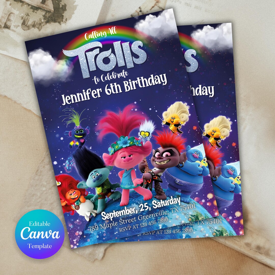 Printable Birthday Invitation, Editable Comedy Invitation, Kids ...