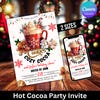 Hot Cocoa Flyer Template, Editable Hot Cocoa Bar Flyer Template, Hot ...