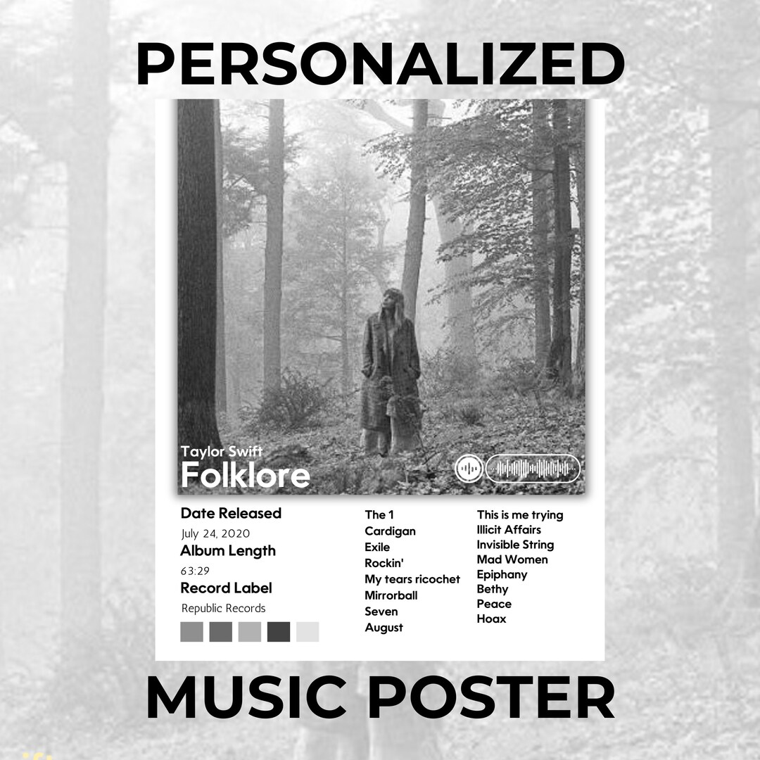 Choose Your Own Album Poster, Custom Album Poster, Personalized Album ...
