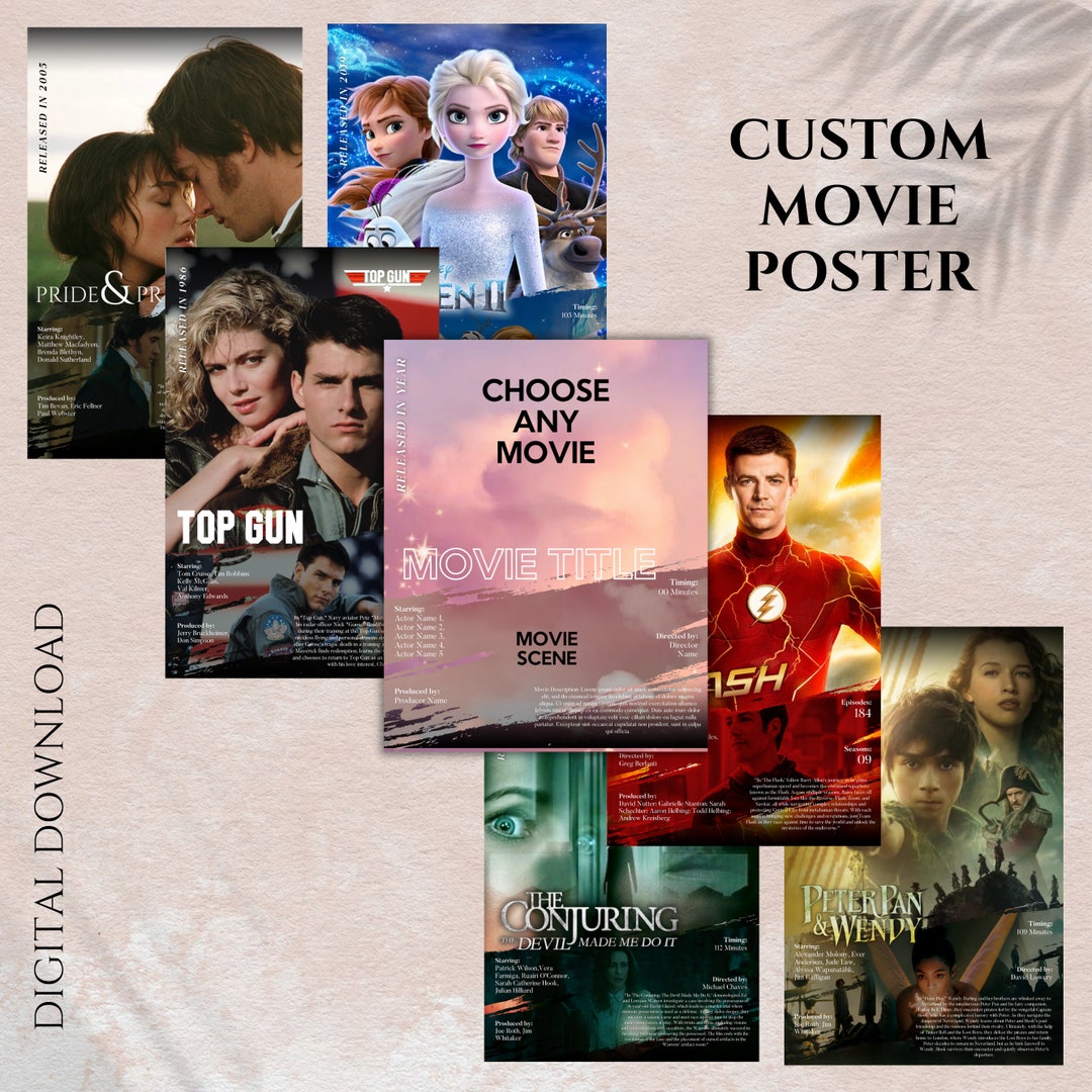 Custom Movie Poster, Album Cover Poster, Custom Album Poster, Couples ...