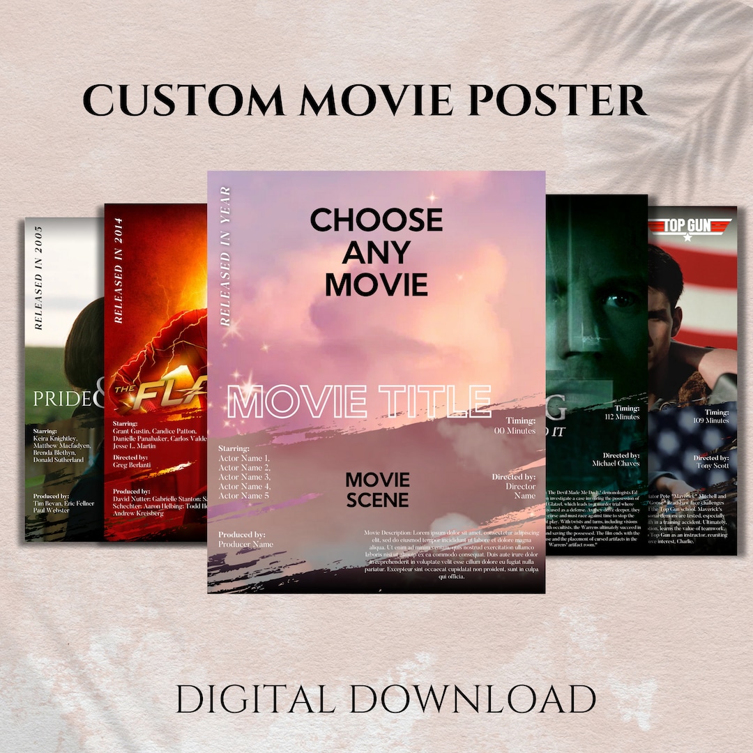 Custom Movie Poster, Album Cover Poster, Custom Album Poster, Couples ...