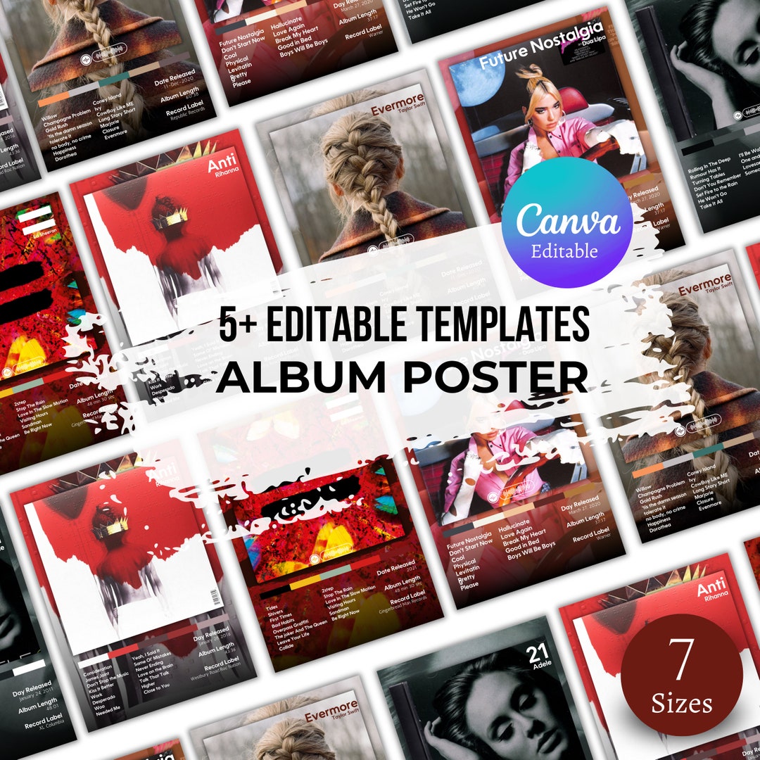 Canva Album Poster, Album Cover Posters, Digital Album Cover Posters ...