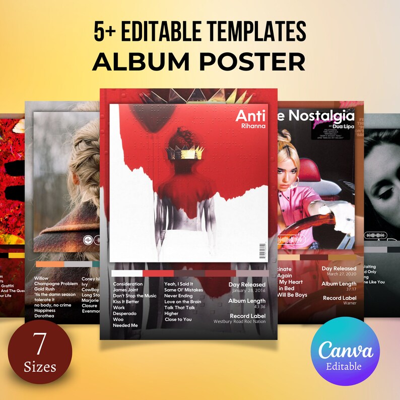 Canva Album Poster, Album Cover Posters, Digital Album Cover Posters ...