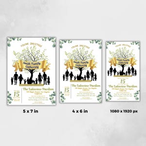 Family Reunion Invitation Family Tree Reunion Invite Editable Family ...