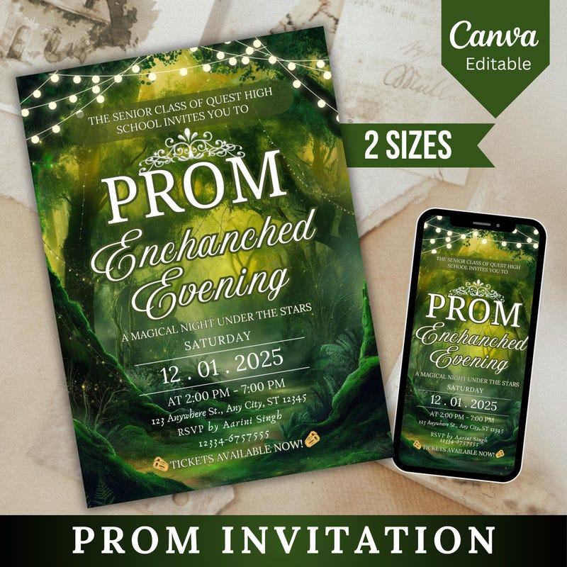 Enchanted Forest Prom Theme - Etsy