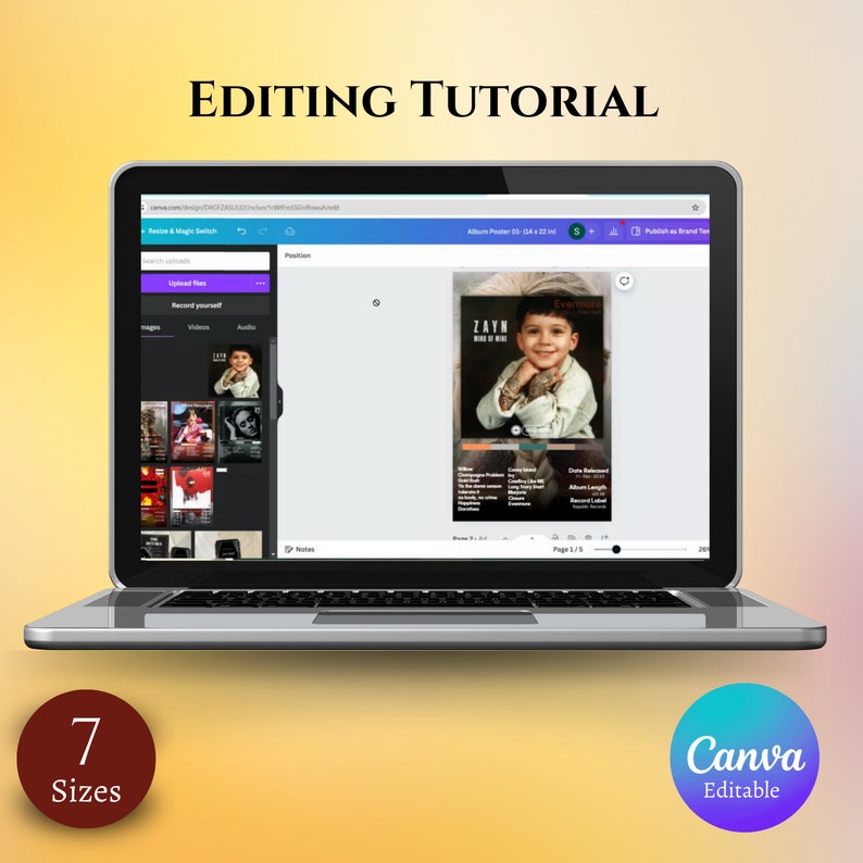 Canva Album Poster, Album Cover Posters, Digital Album Cover Posters ...