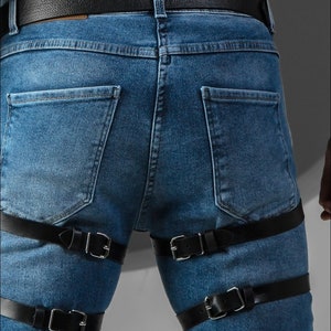 Leg Harness Men, Harness Belt for Men, Adjustable Leg Suspender, Pants ...