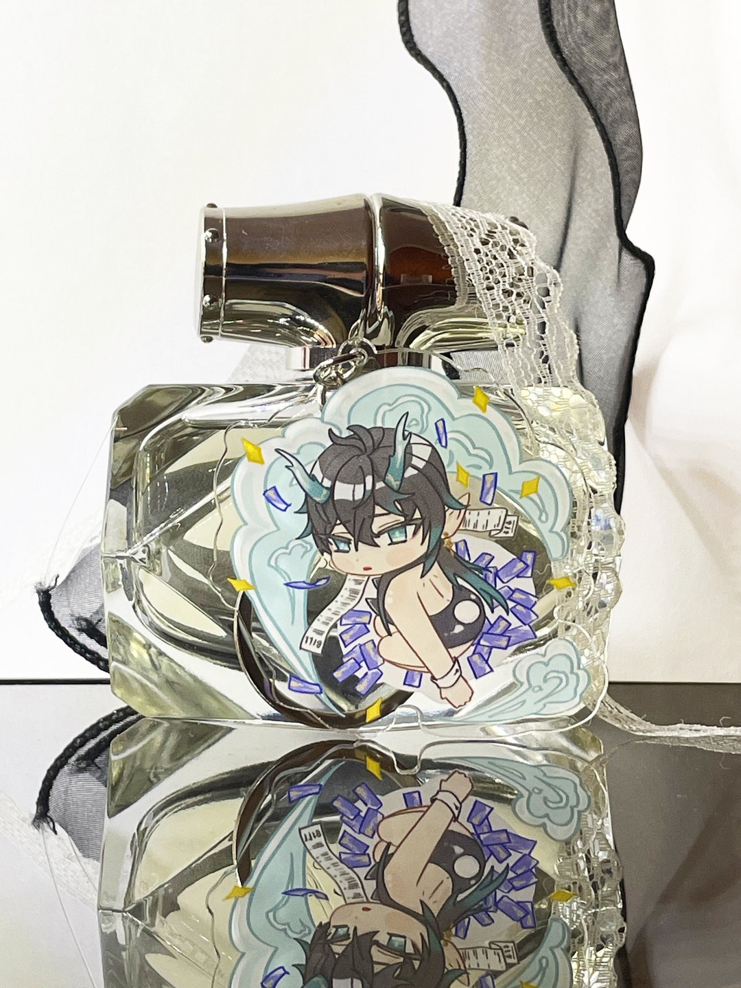 Honkai Star Rail Dan Heng Chibi Keychain - Etsy