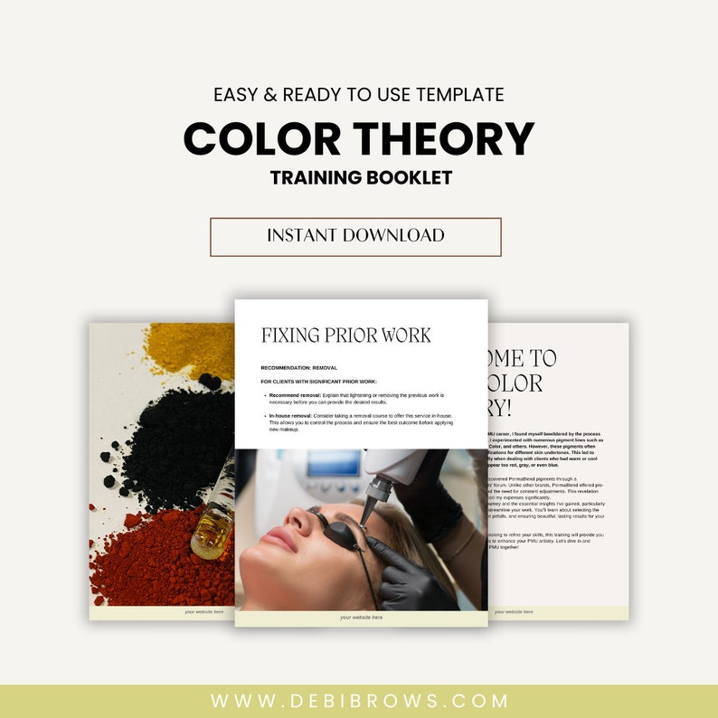 Dive Deep Into Color Theory for Brow PMU - Customizable Training Manual ...