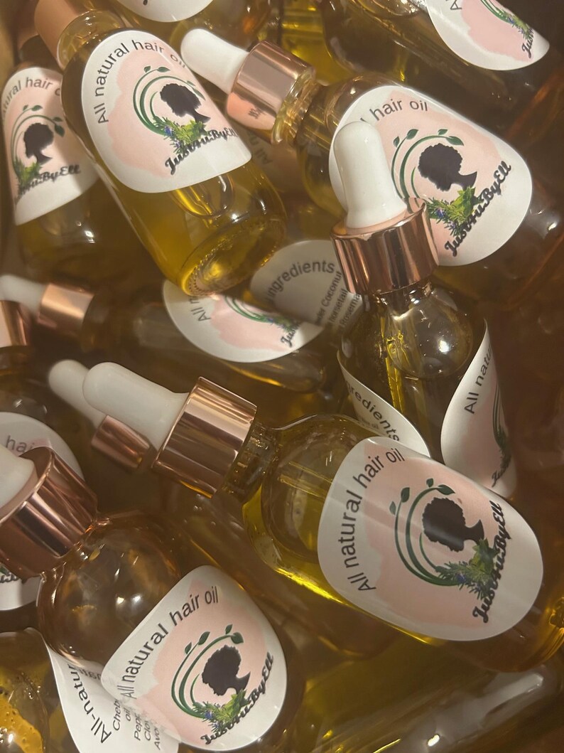 Ell's All Natural Hair Growth Oil - Etsy
