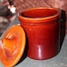 Vintage Figi's Cheese Crock: 1988 Christmas Stoneware Jar With Wire ...