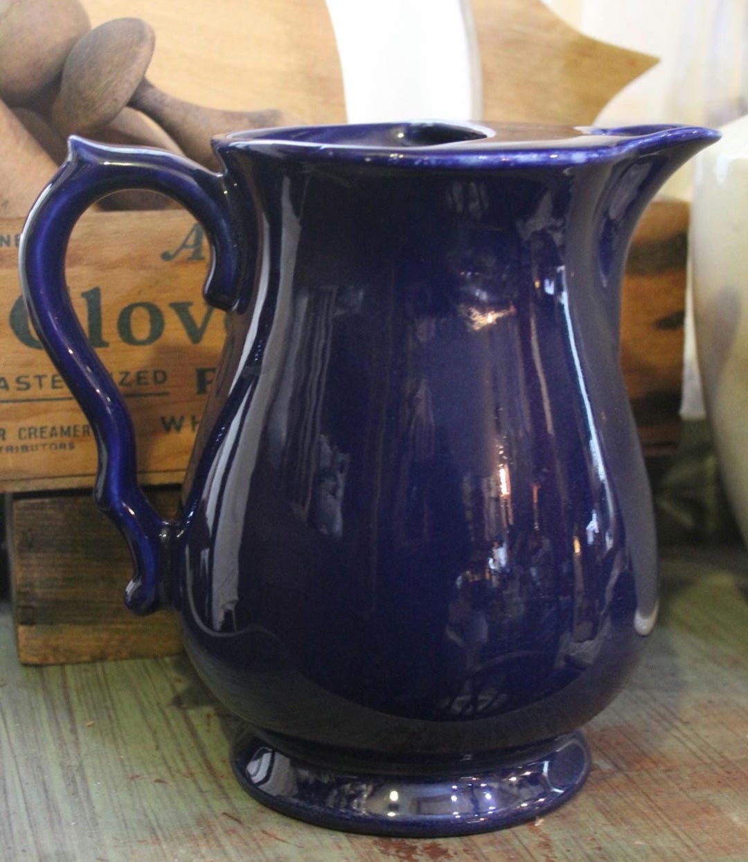 Vintage Shenango China Cobalt Blue Pitcher – Restaurant Ware, Classic ...