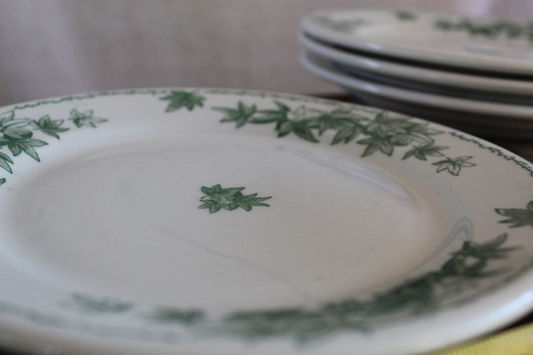 Vintage Shenango China Rimrol Plates, Rare Pattern, Chunky Restaurant ...
