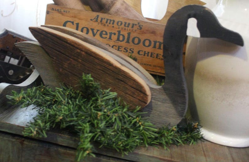 Wooden Goose, Folk Art Decor, Primitive, Hamdmade - Etsy