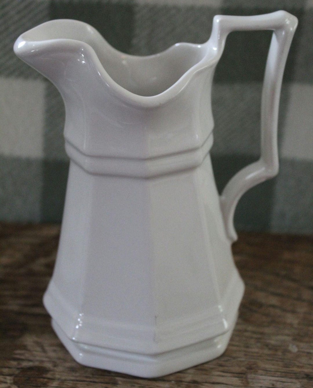 Vintage Ironstone Milk Pitcher, Creamer, Vase, Cottage, Farmhouse ...