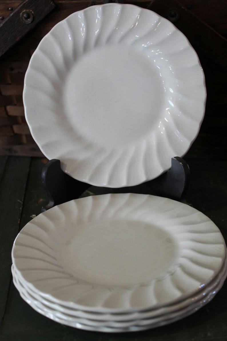 Set of 5 Vintage Ironstone Myott Meakin 7" Bread Plates - Made in ...