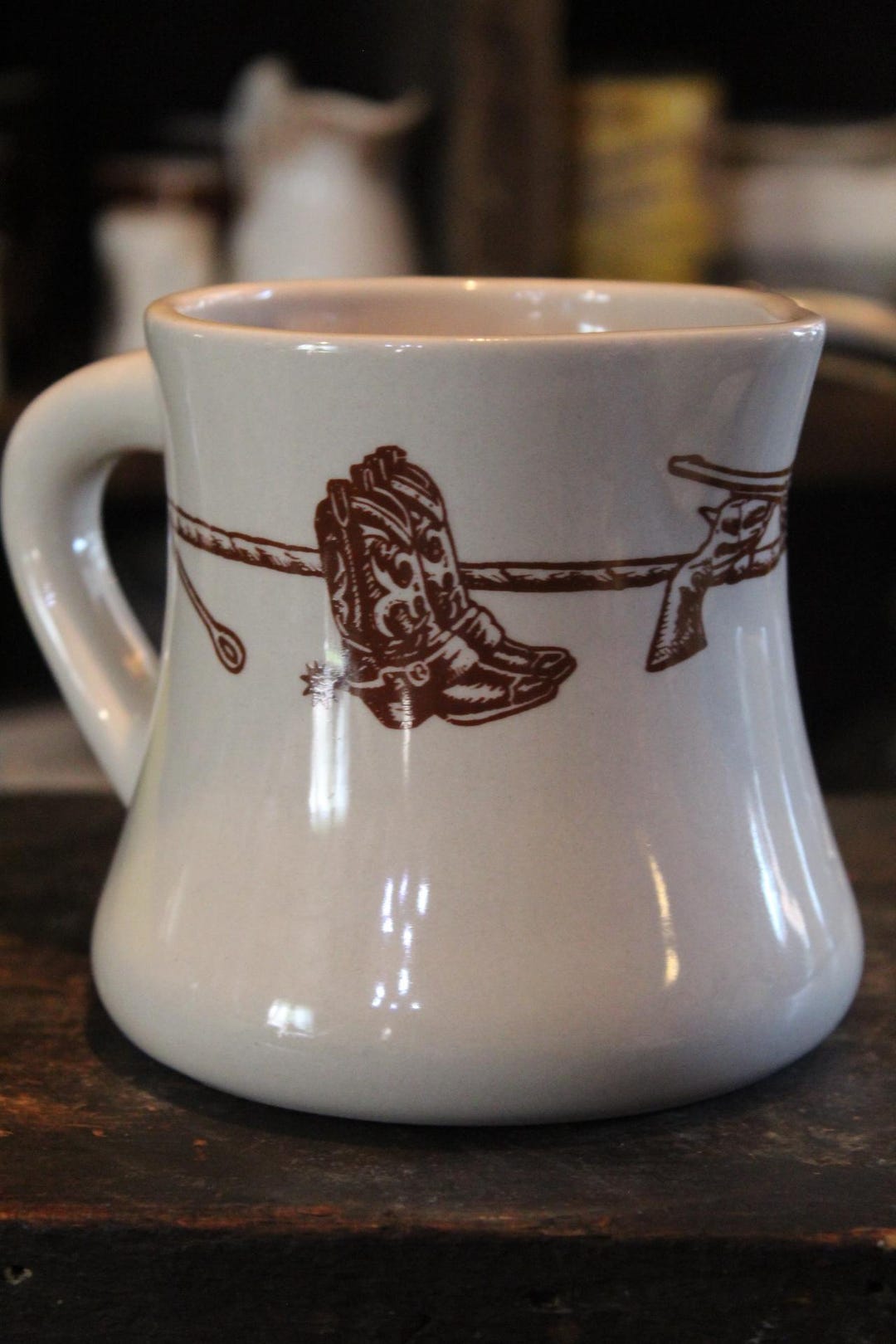 Vintage Western Creamer, Sky Ranch, Restaurantware, Chunky Pitcher ...