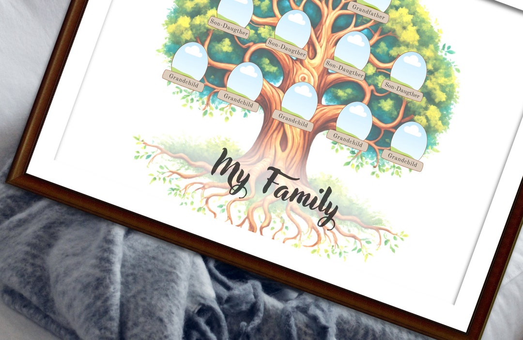 Customizable Family Tree Template: Create a Personalized Family Tree ...