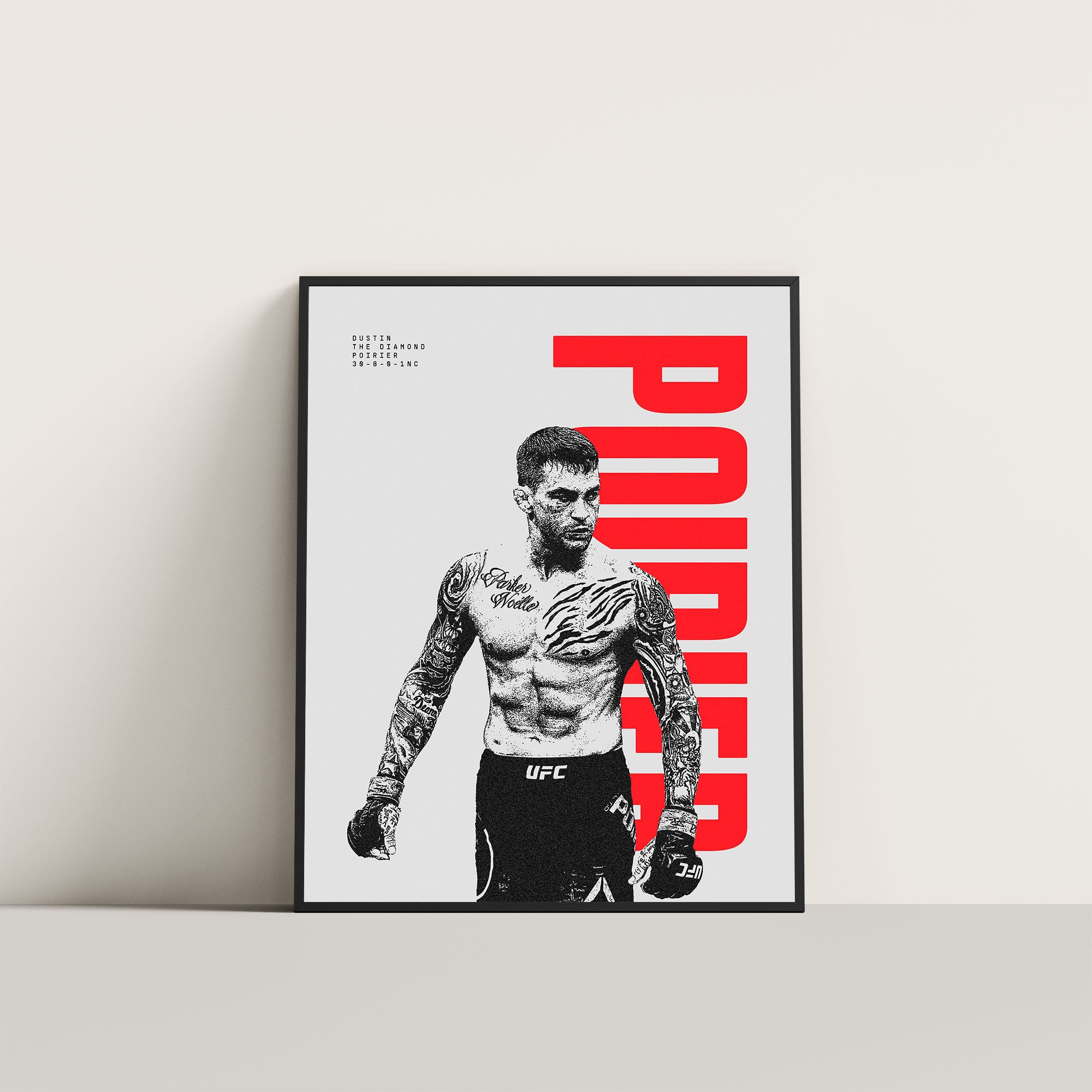 Dustin Poirier Minimalist Poster, MMA Fighter From UFC | Printable ...