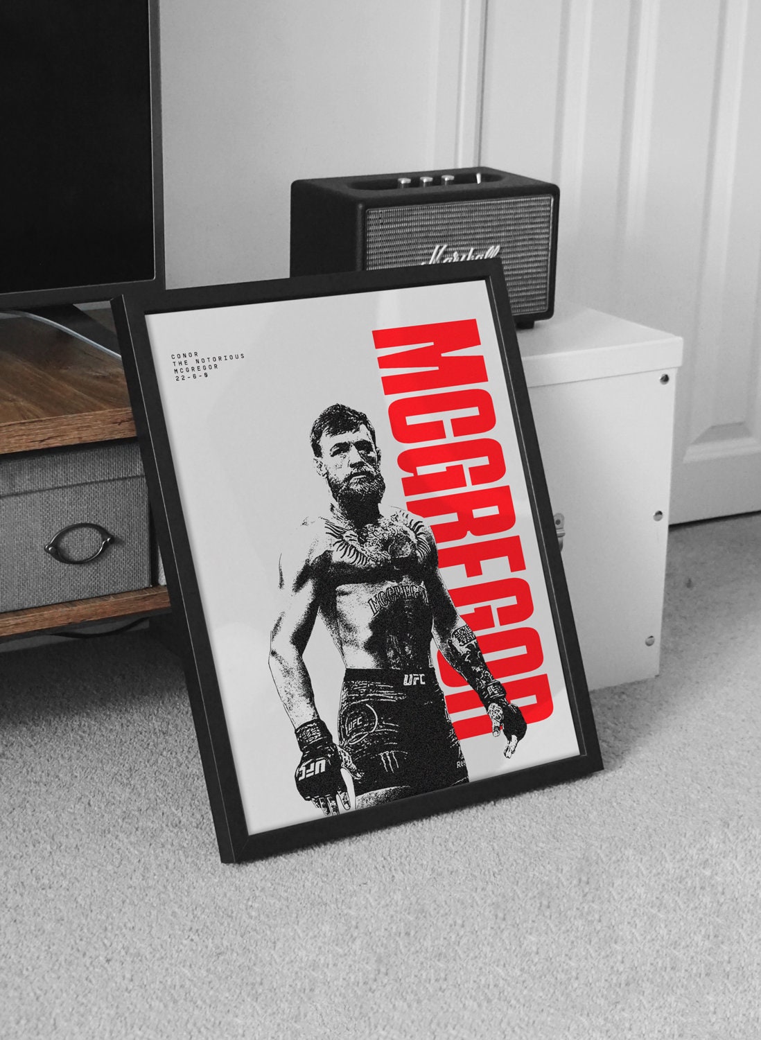 Conor Mcgregor Minimal Poster, the Notorious, MMA Fighter From UFC ...