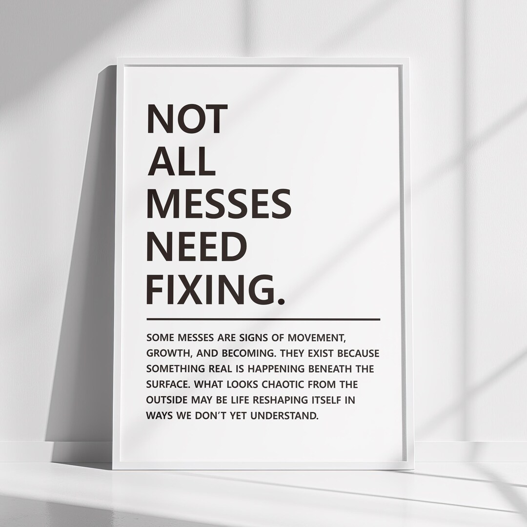 Mess Fixing - Workplace Motivational Quote Wall Art, Office Prints ...