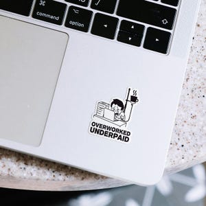 Overworked Underpaid SVG, New Coworker Gift, Corporate Reality Swag PNG ...