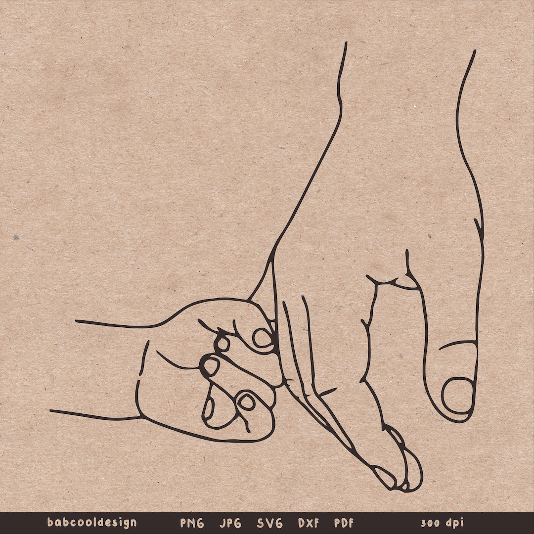 Baby Holding Father's Hand SVG, Preschool, Baby Hand PNG, Lovely Baby ...