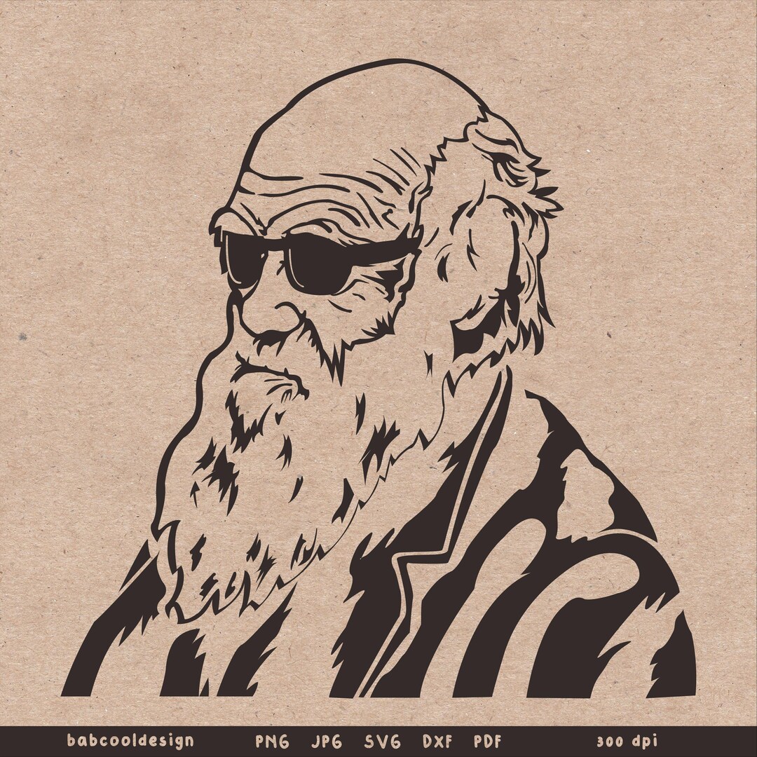 Charles Darwin SVG, Evolution Theory PNG, Biology Projects, Evolution ...