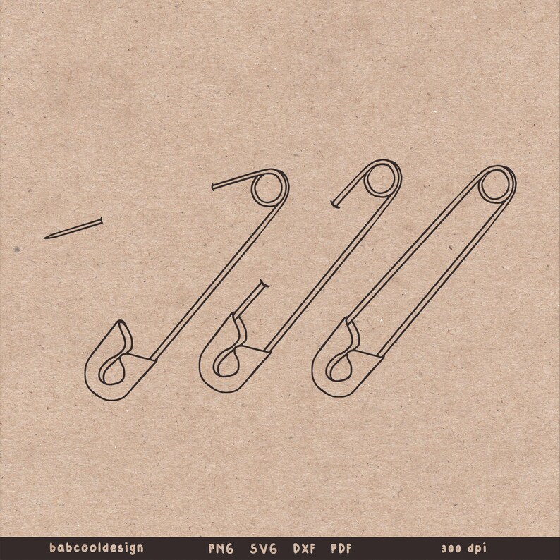 3 Safety Pin SVG Bundle, Swag Pin PNG, Sarcastic Pin Poster, Funny Pin ...