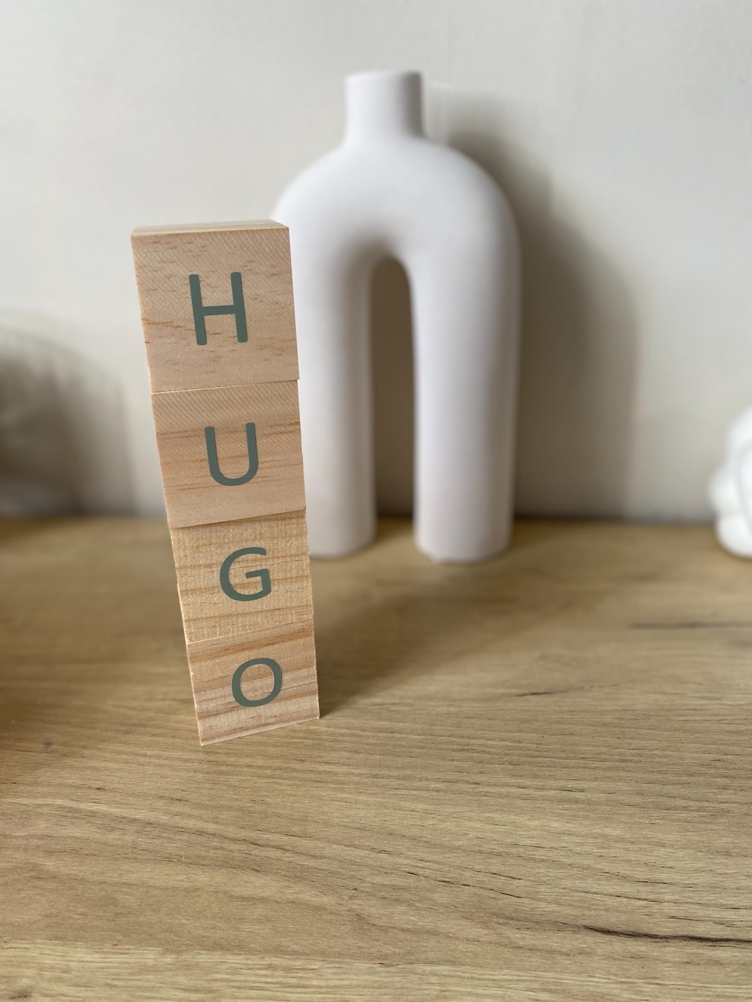Wooden Cube - First Name Cube - Personalized Cube - Children's Room ...