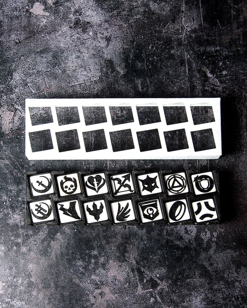 MTG Ability Counters With Storage Box Set of 14 Different Counters 8 ...