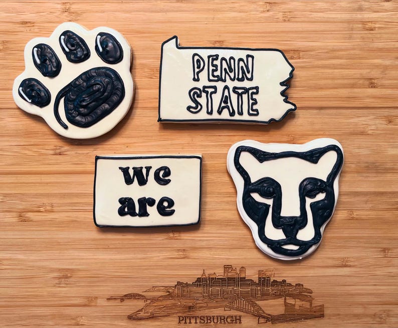 Paw Print PSU Penn State Cookie Cutter - Etsy