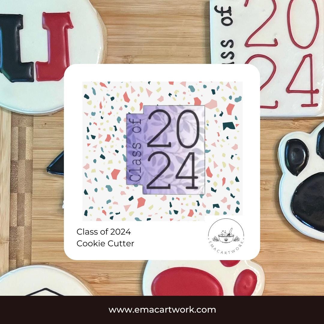 Graduation 2024 Class of 2024 Cookie Cutter - Etsy