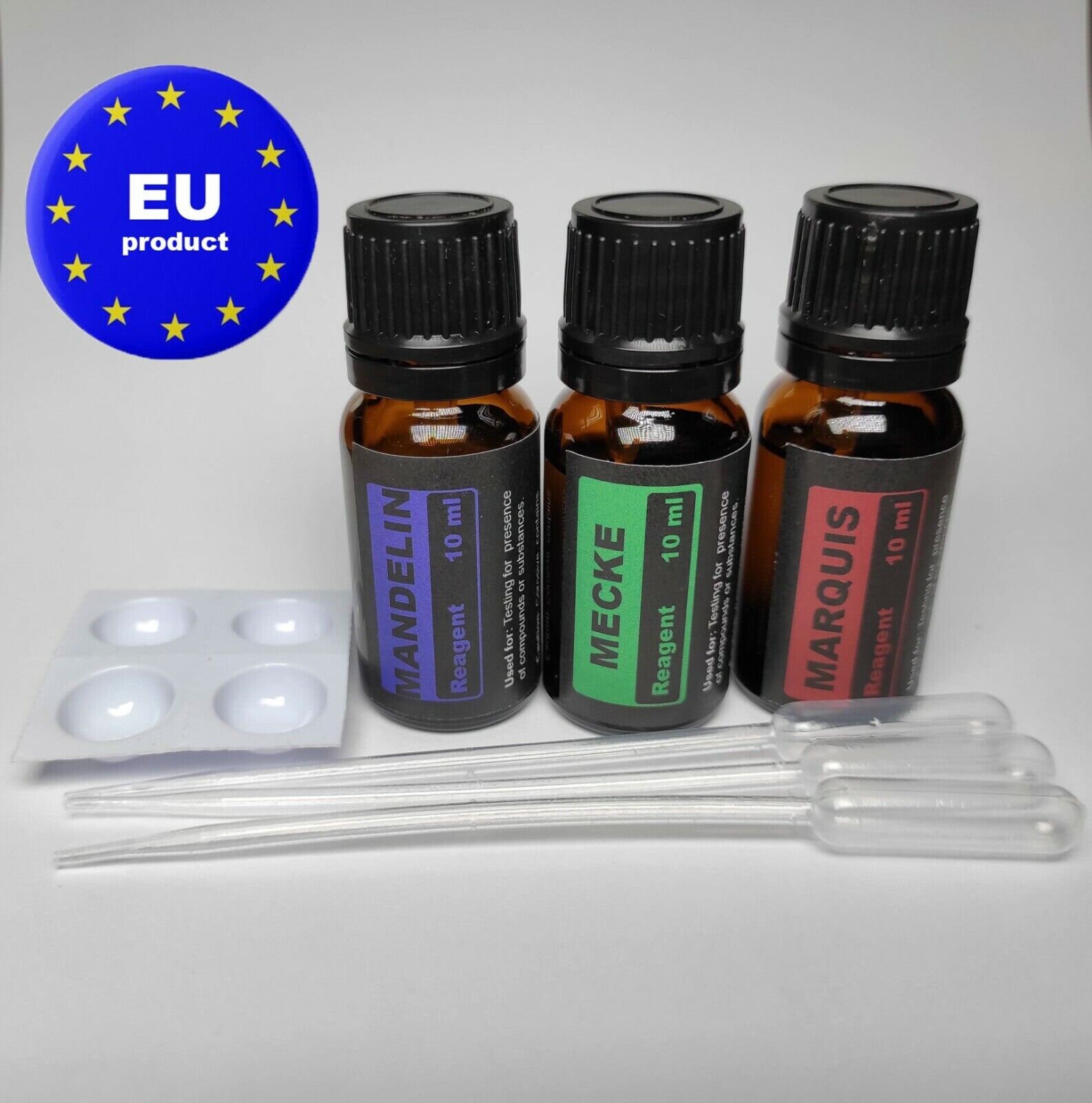 3pcs Marquis Mecke Mandelin Tester Reagent 10ml / 100 Tests - Etsy