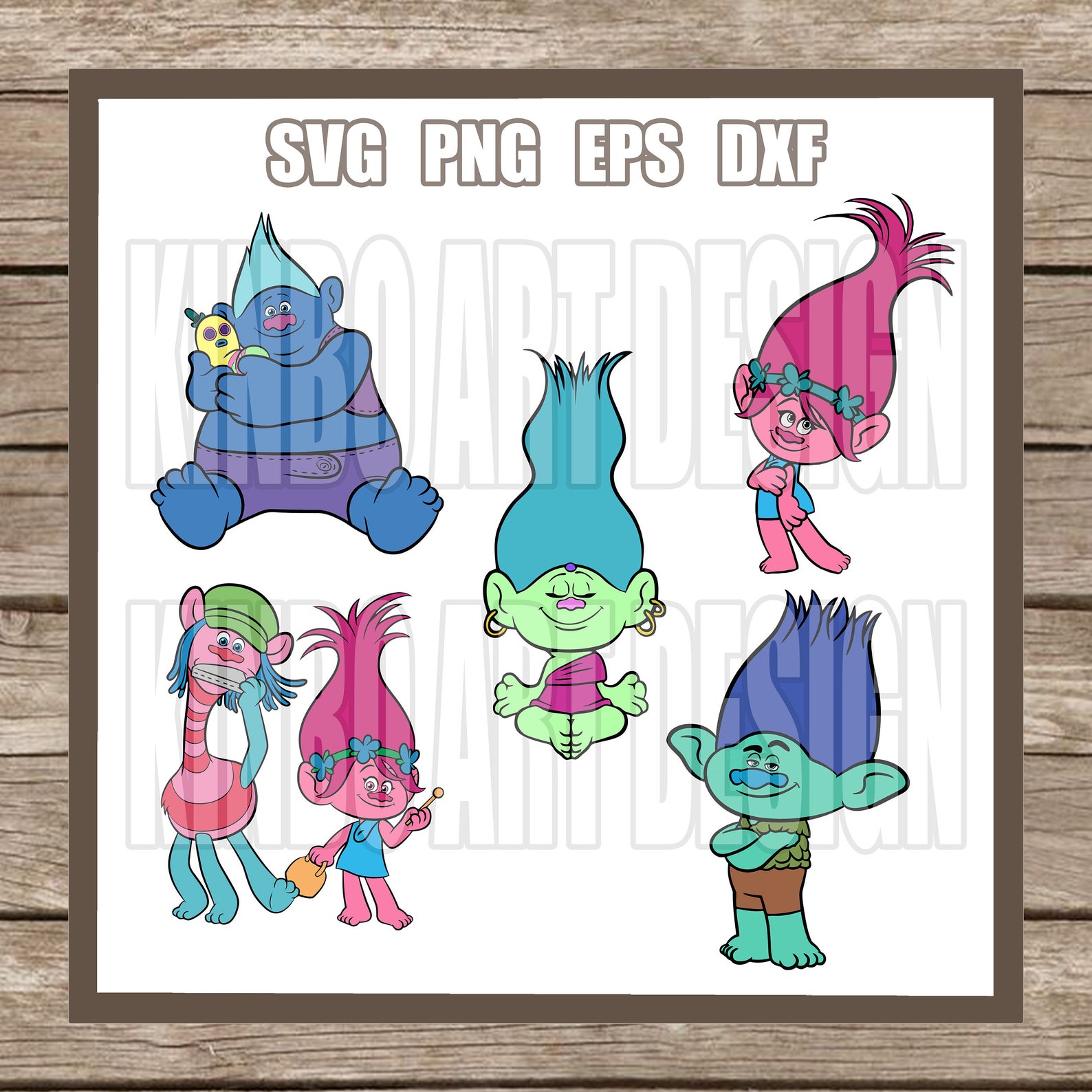 Trolls Clipart Bundle, Trolls Svg Cut Files for Cricut / Silhouette ...