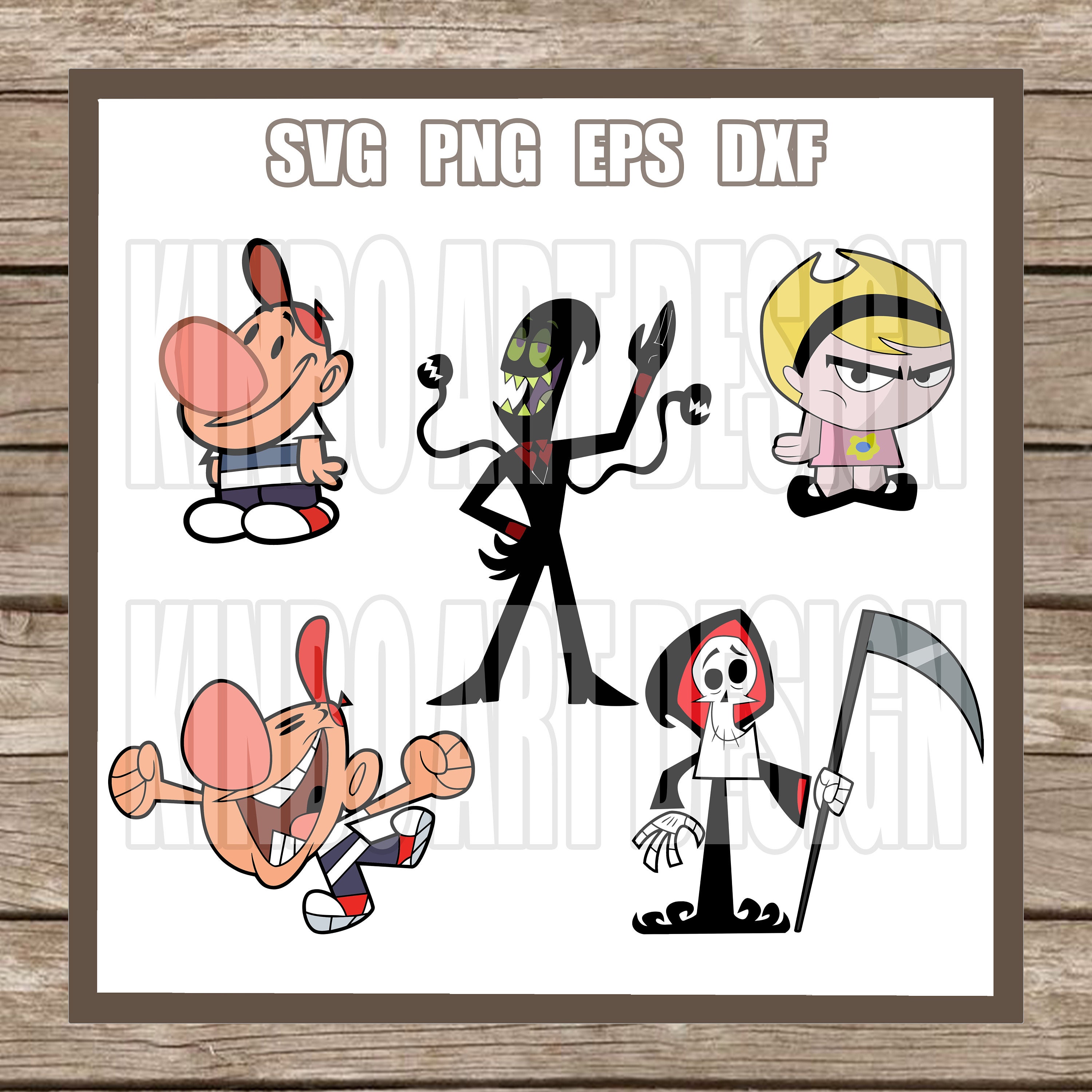 Grim Adventures of Billy and Mandy SVG , Svg, Dxf, Cricut, Silhouette ...